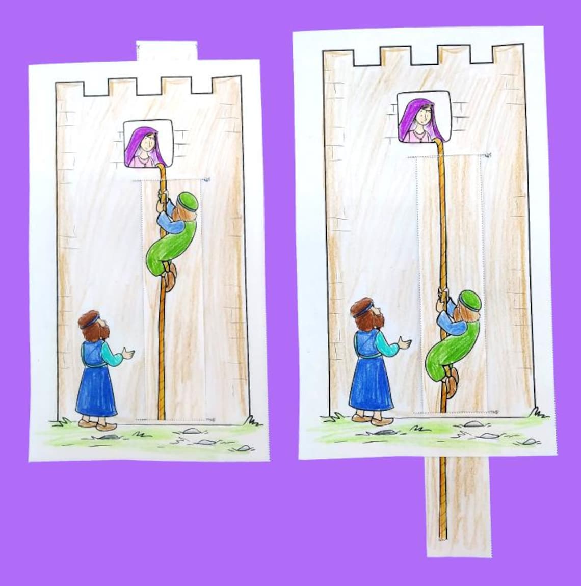 Rahab and the Spies - Bible Craft for Sunday School - Etsy