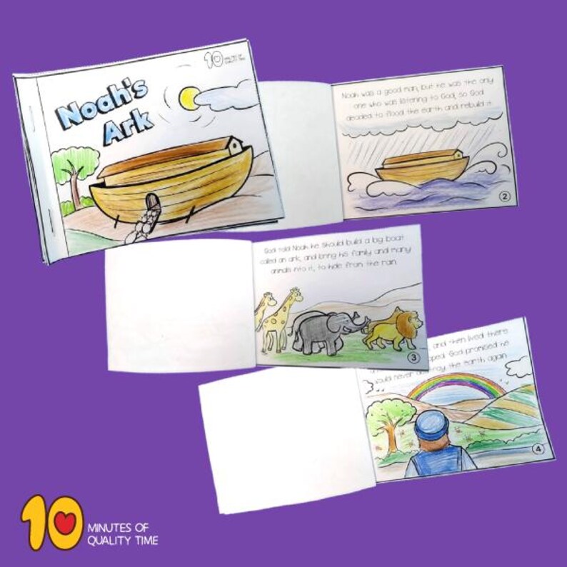 4 Noah's Ark Bible Crafts + 3 Coloring Pages | Sunday School Activity ...