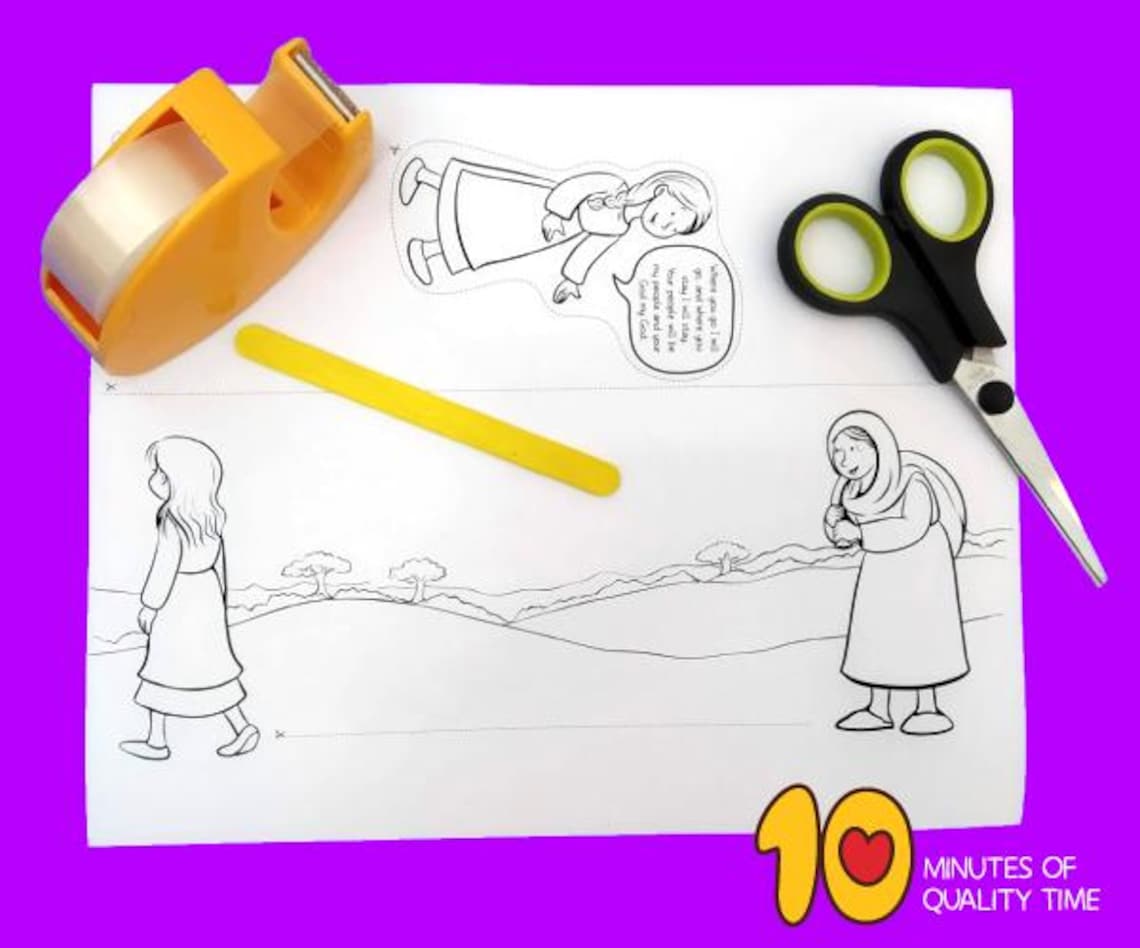 Ruth and Naomi Bible Craft | Sunday School Activities - Etsy