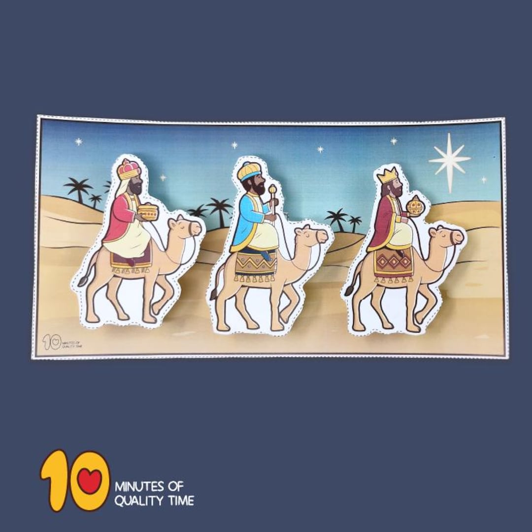 The Three Wise Men Bible Craft | Sunday School Activities - Etsy