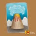 3D Volcano Craft - Etsy