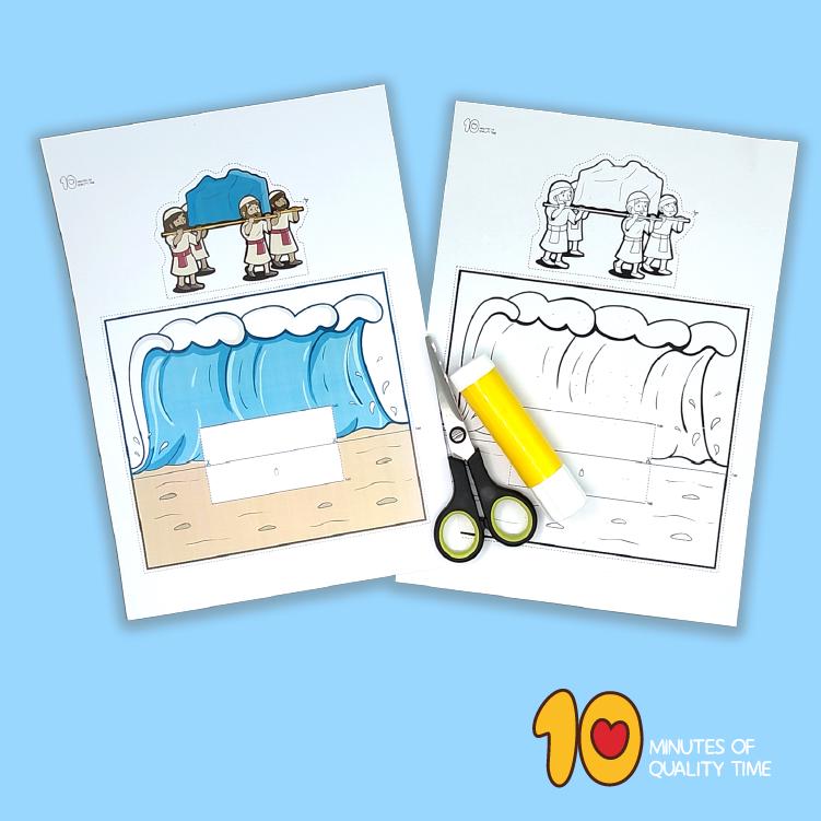 Crossing the Jordan River - Bible Craft - Etsy