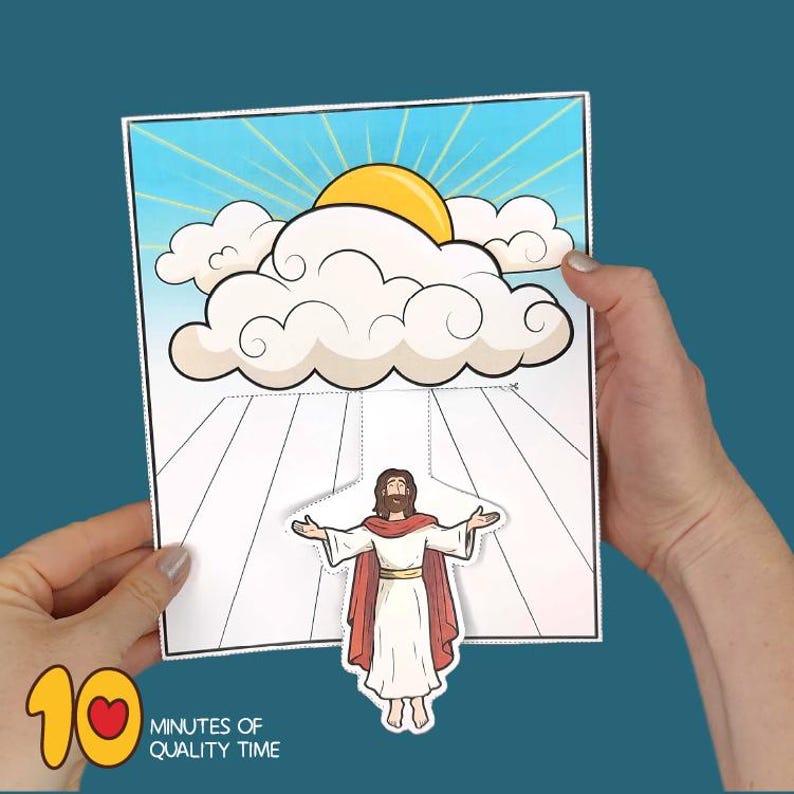 The Ascension of Jesus - Sunday School Craft - Etsy