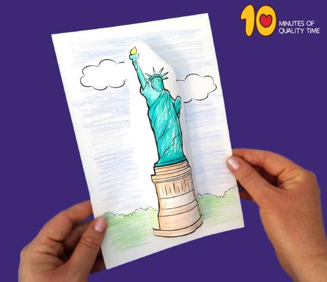 Statue of Liberty 3D Craft - Etsy