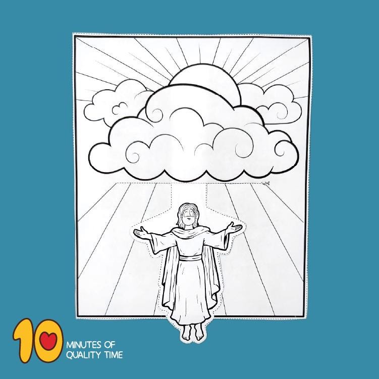 The Ascension of Jesus - Sunday School Craft - Etsy