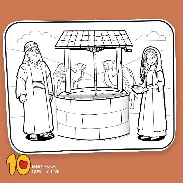 Rebekah at the Well 3D Craft - Etsy