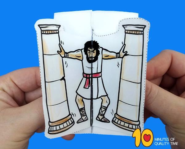 God Gave Samson Strength - Bible Craft - Etsy