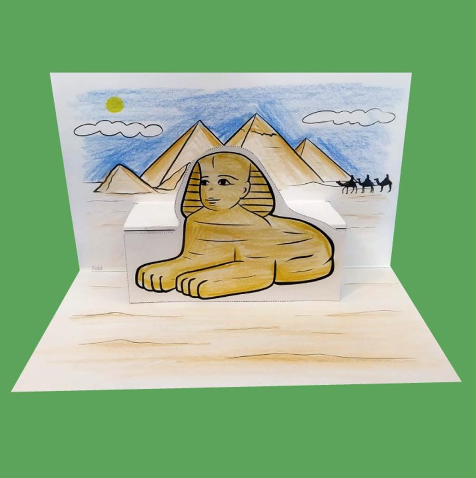 The Pyramids of Giza and the Sphinx Craft - Etsy