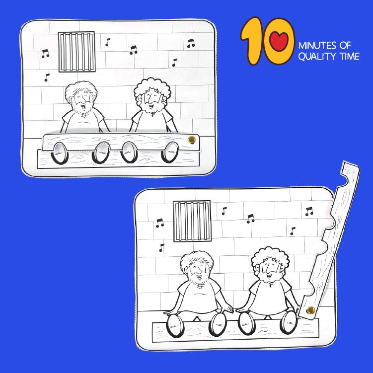 Paul and Silas in Jail - Sunday School Craft - Etsy
