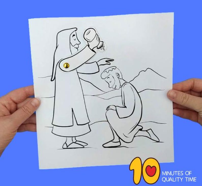 Samuel Anoints Saul as King - Bible Craft for Sunday School - Etsy