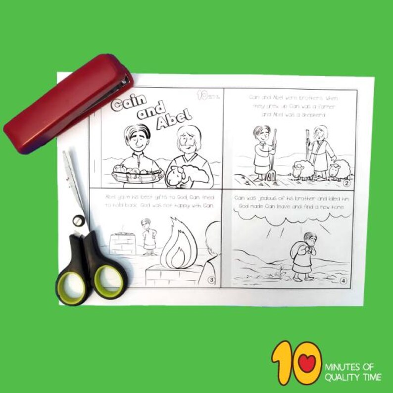 Cain and Abel Mini Book - Sunday School Craft - Etsy