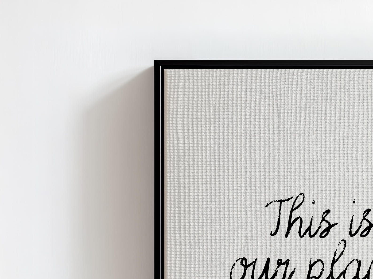 This is Our Place We Make the Rules, Trendy Typography Poster, Neutral ...