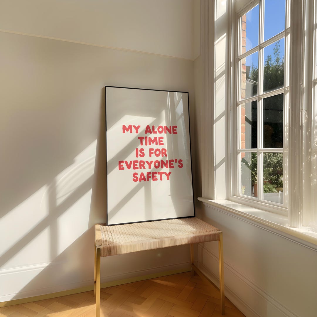 My Alone Time is for Everyone's Safety, Office Humor Art, Funny Office ...