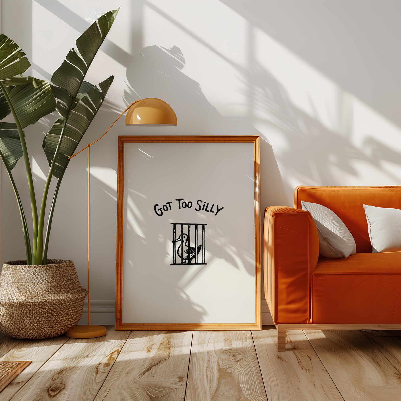 Got Too Silly Goose Poster, Funny Gen Z Living Room Decor, Minimalistic ...