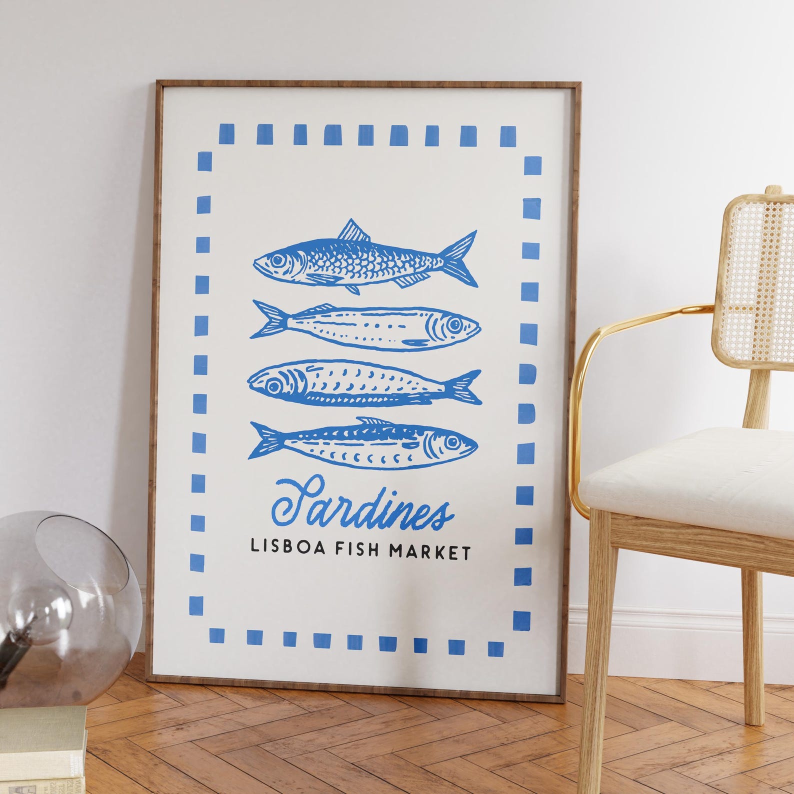 Sardines Poster, Sardine Painting, Kitchen Prints, Sardine Tin Art ...