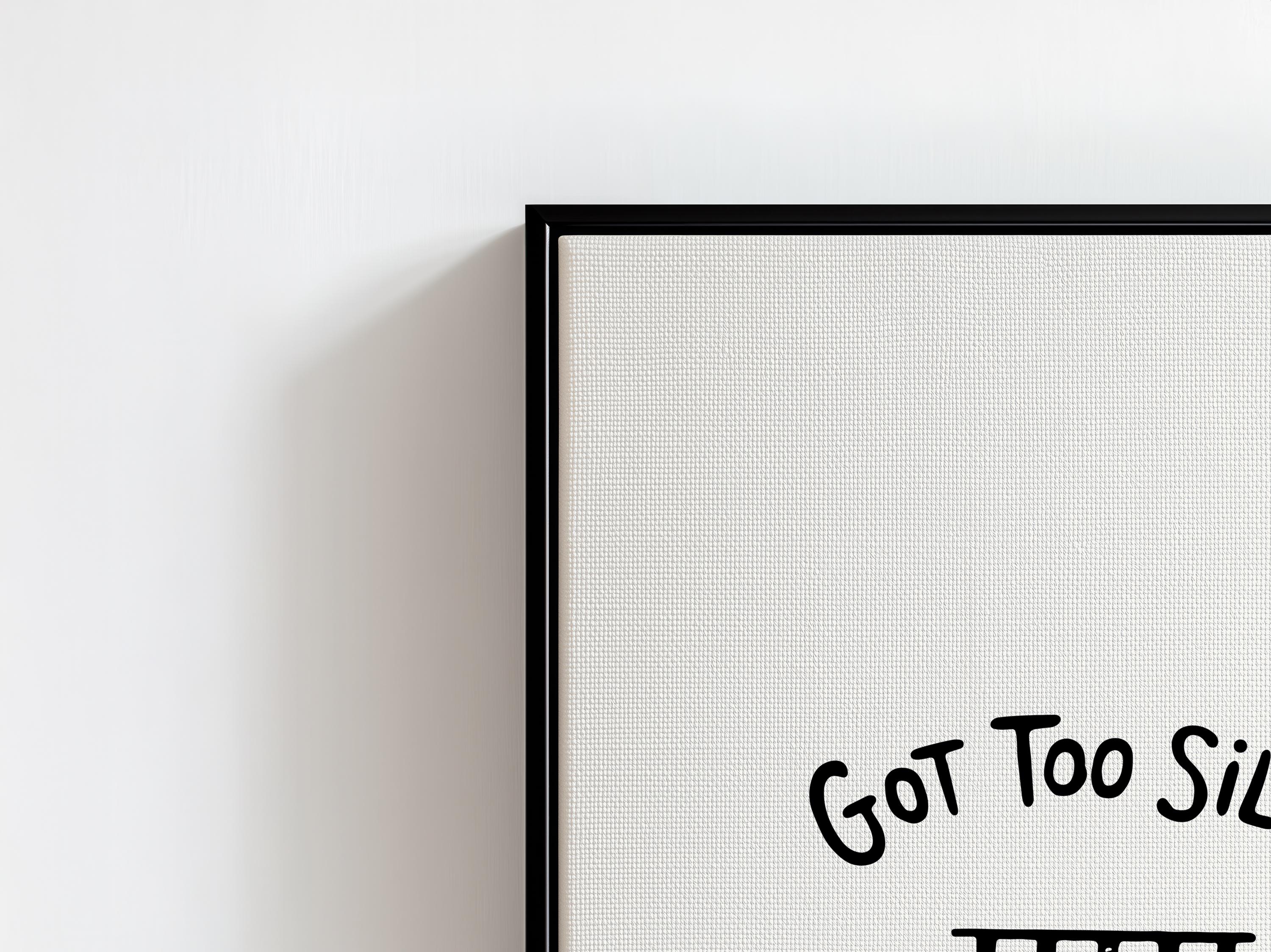Got Too Silly Goose Poster, Funny Gen Z Living Room Decor, Minimalistic ...
