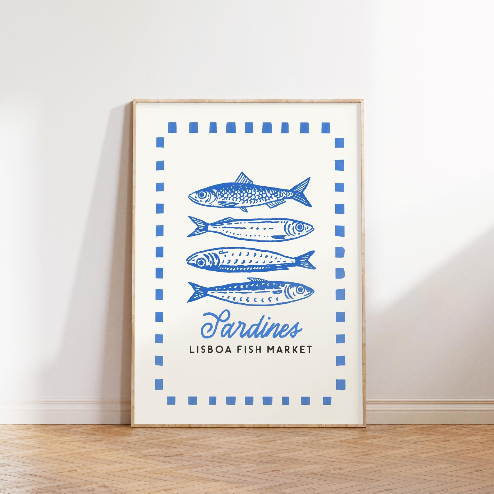 Sardines Poster, Sardine Painting, Kitchen Prints, Sardine Tin Art ...
