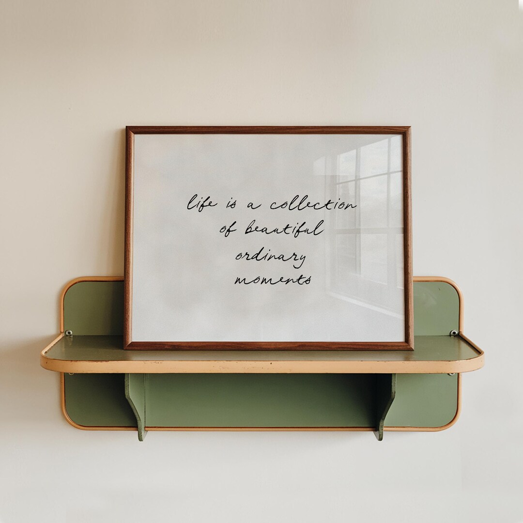 Positive Affirmation Poster, Minimal Inspirational Quote Wall Art, Calm ...