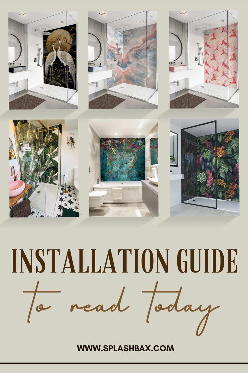 Botanical Cascade Shower Panel Design - Etsy