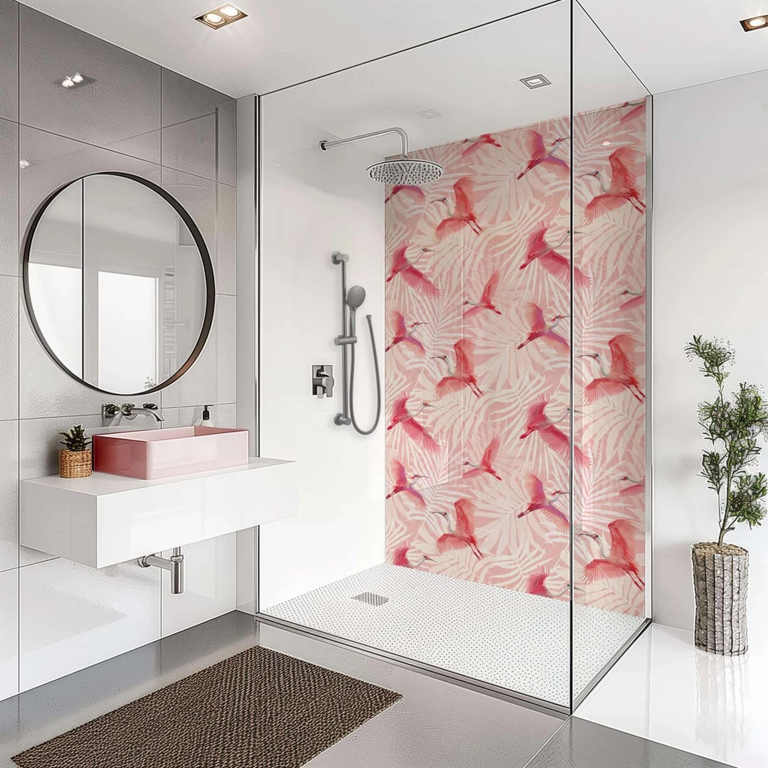 Pink Love Shower Panel Design - Etsy