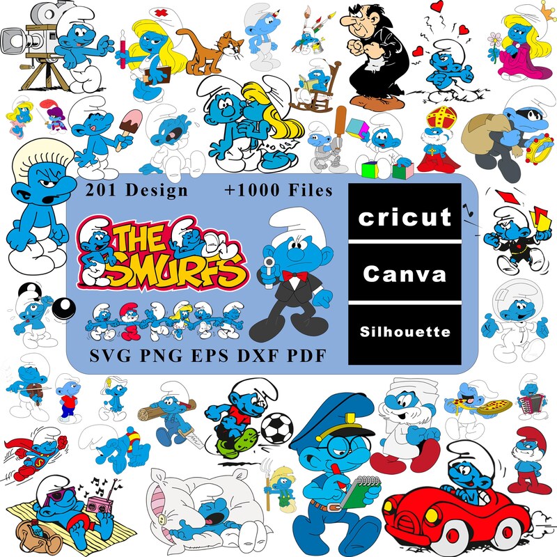Smurf - Etsy