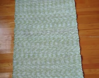 Handwoven Rag Rug Pastel Green Multi One of a Kind Inv. ID 03-0871 - Etsy