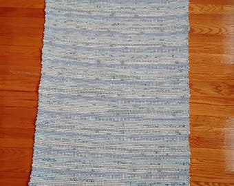 Handwoven Rag Rug - Pastel Yellow, Rose, Blue, Green - Handwoven ...