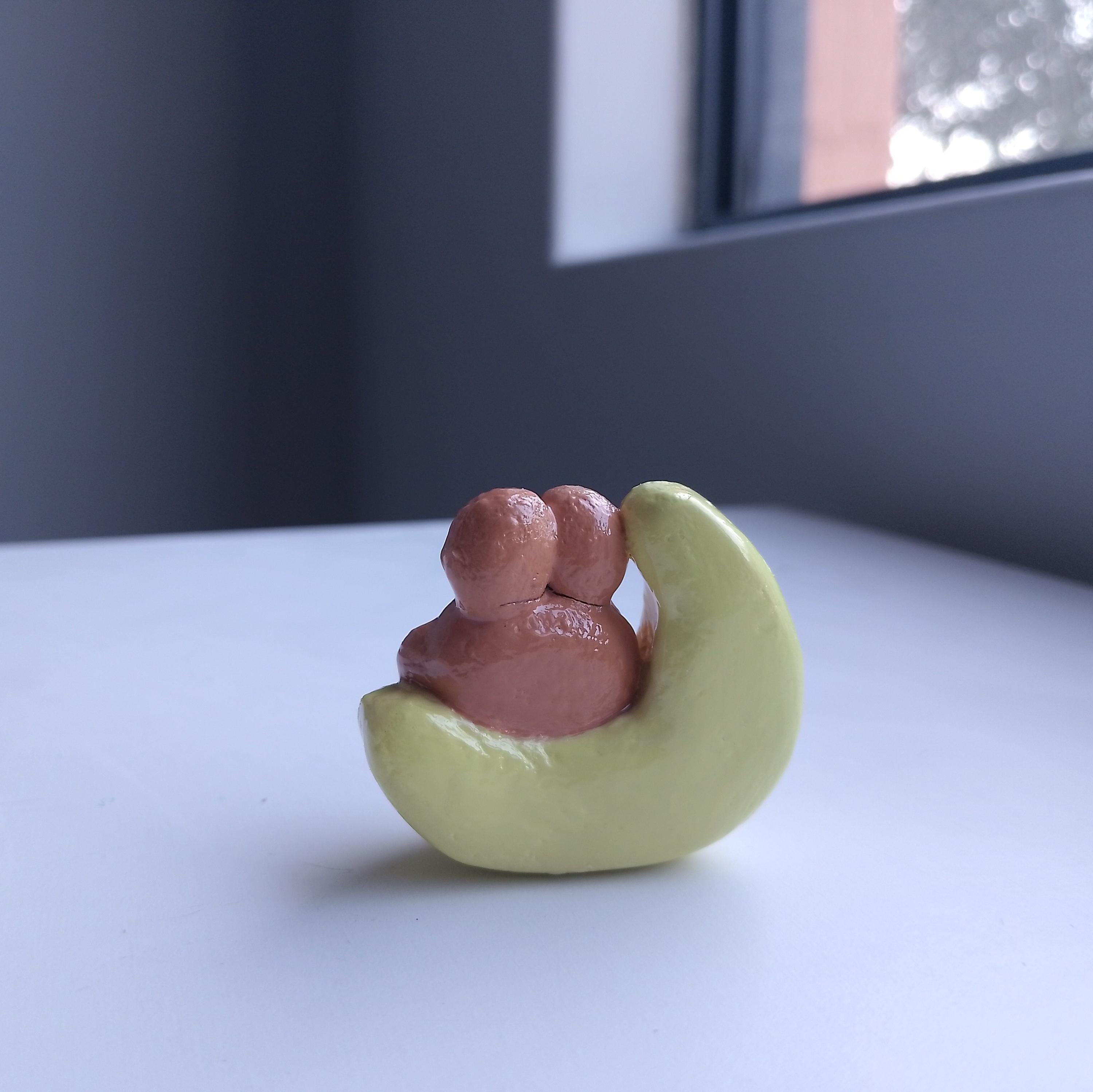 Bunny on Moon Desk Companion, Cute Desk Friend, Air Dry Clay - Etsy