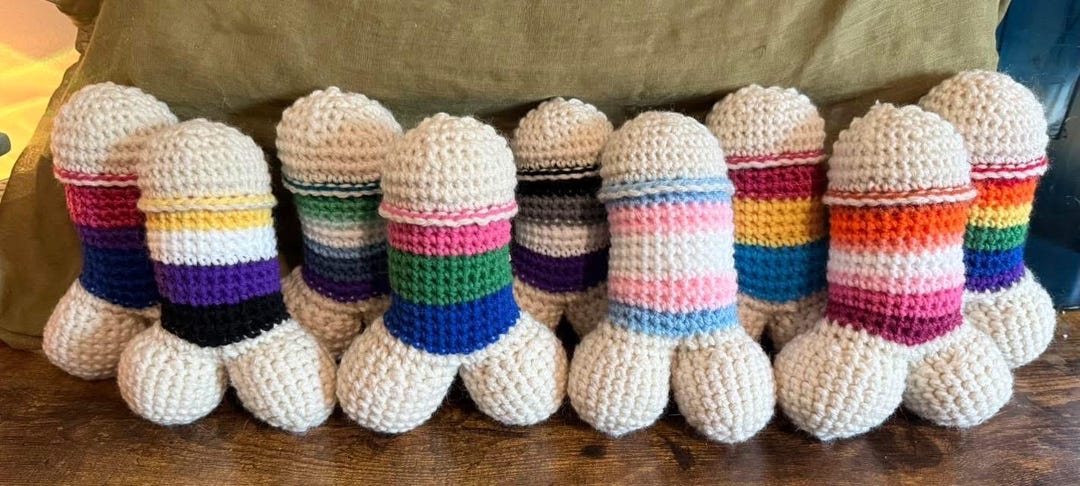 Crocheted Peen Plush - Etsy