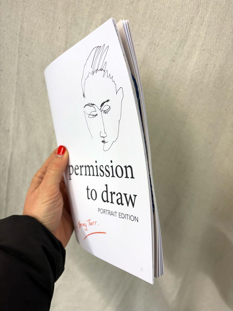 Beginner Portrait Drawing Booklet: Mindful Art Guide - Etsy