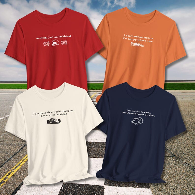 F1 Shirt, Personalized Gift for Formula 1 Fan, Racing T-shirt, Race ...