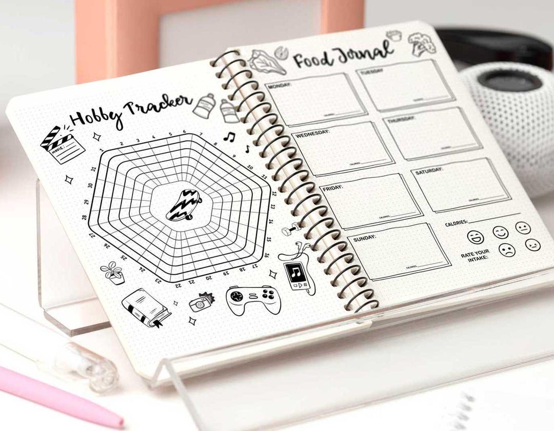 Hobby Tracker ПЕЧАТНАЯ страница журнала Habit Tracker Hobby Journal Fun ...