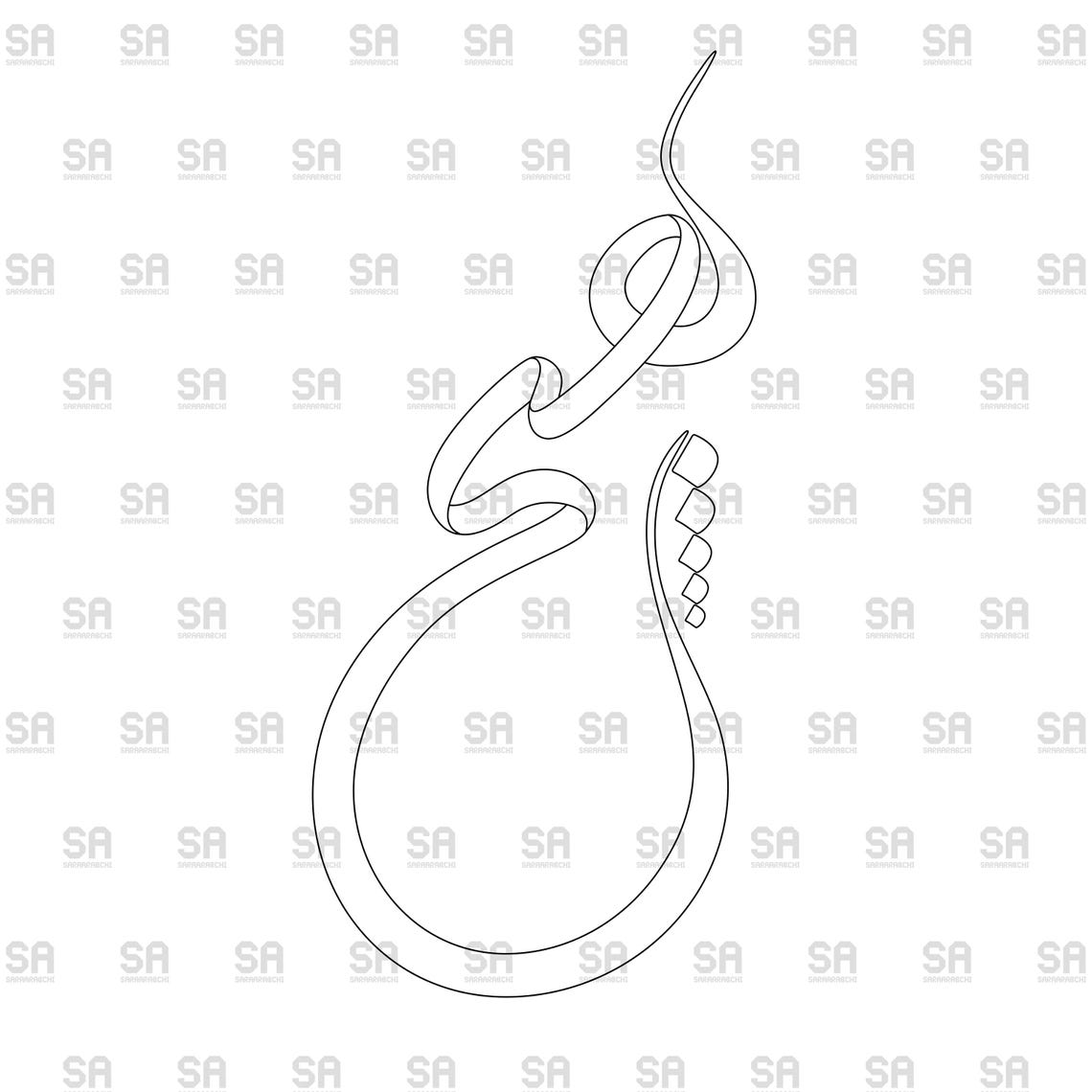 Hich _ Nothing _persian Calligraphy _ Sufi _nonexistence _ Nothingness ...