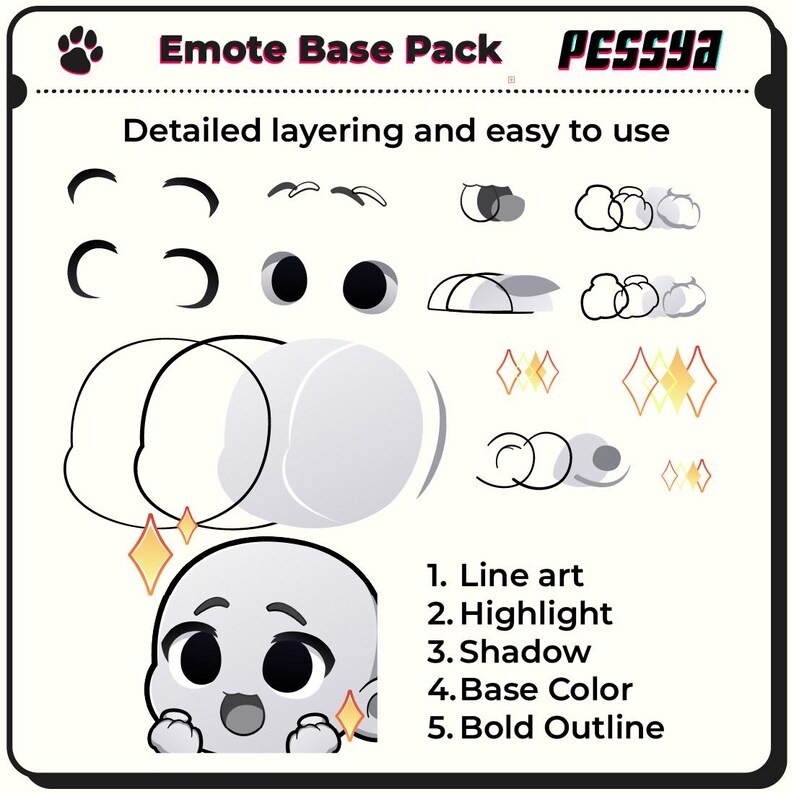 Emote Base Pack #1 Commercial Use - Etsy