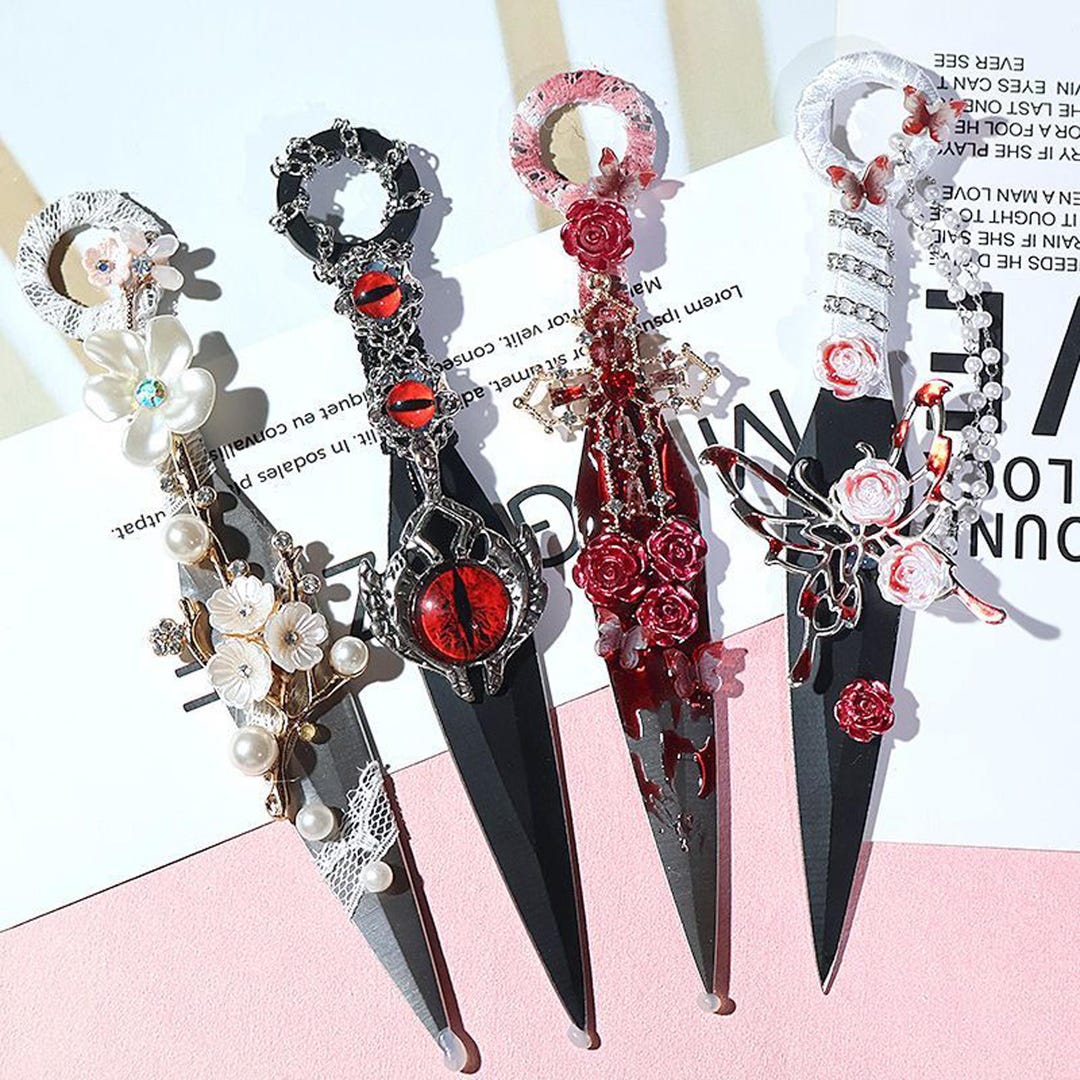 6 Inch Handmade Gothic Decorative Dagger, Dark Style Letter Opener ...
