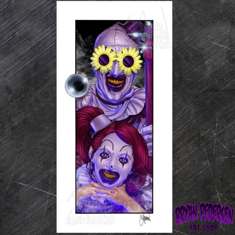 Art the Clown Terrifier 2 Glasses 12"x24" Horror Comic Art Print - Etsy