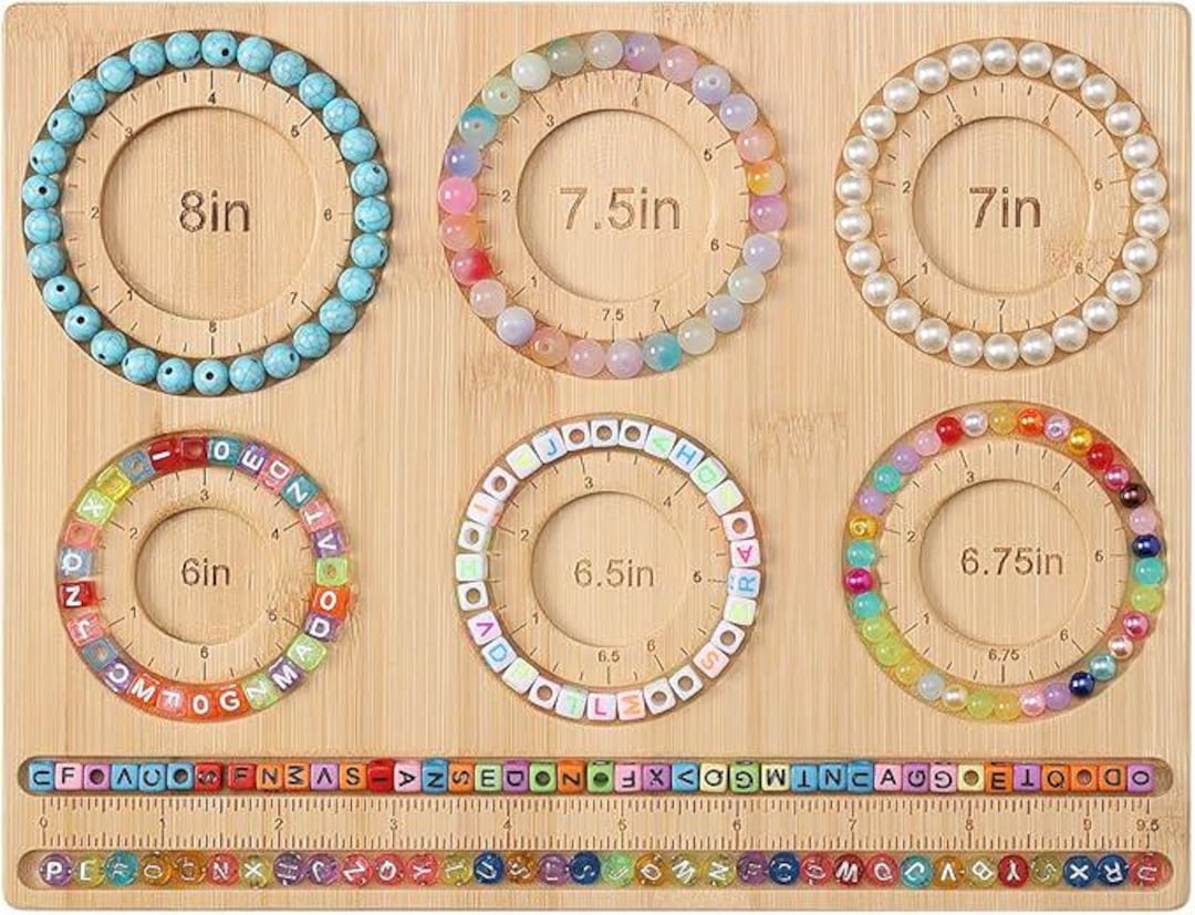 Bead Board for Jewelry Making, Bamboo Beading Board for Jewelry ...