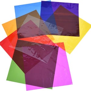 104 Pcs Colored Cellophane Sheets for Crafts, Cellophane Wrap Paper ...