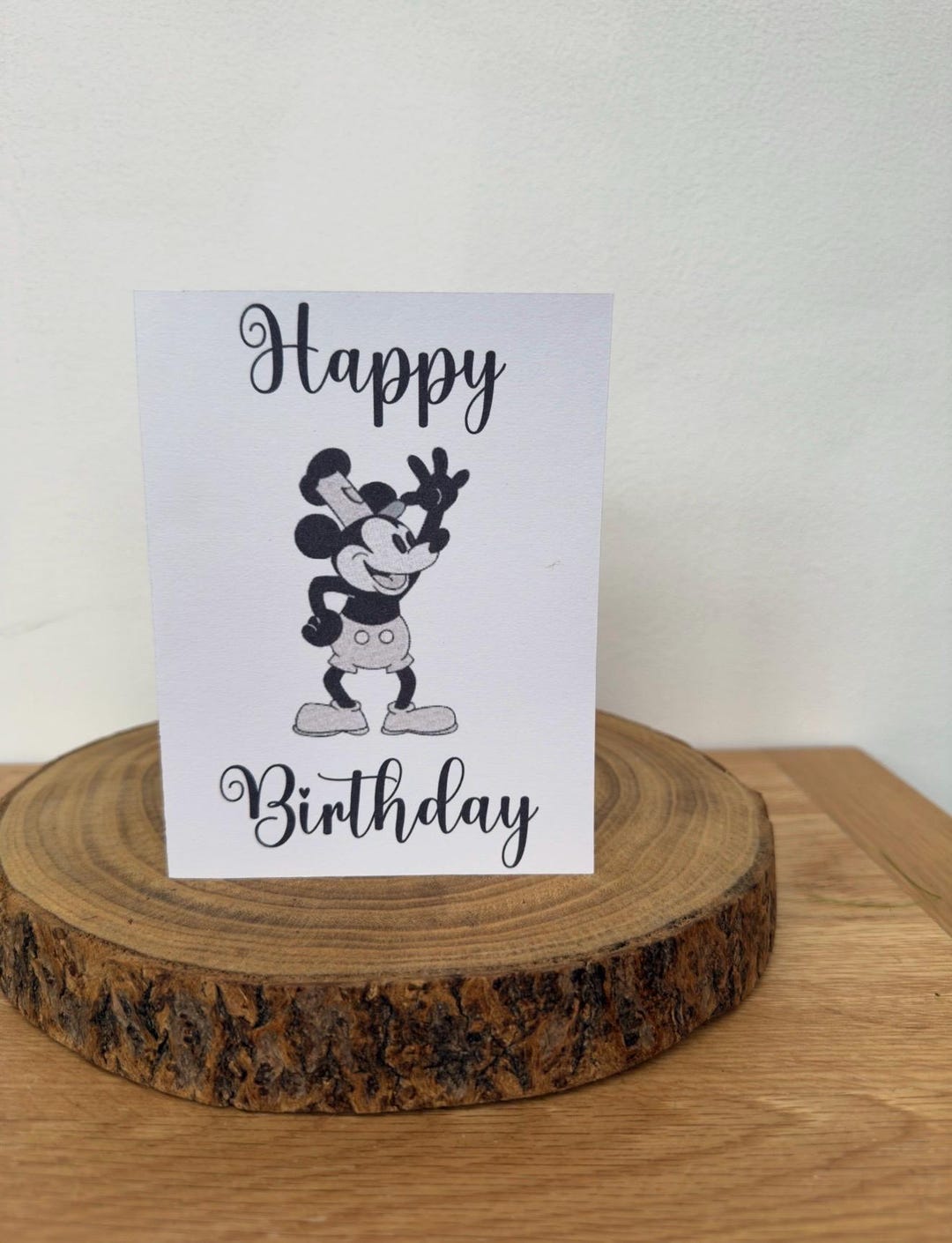 Steamboat Willie Birthday Card – Classic 1928 Cartoon Mouse Design ...