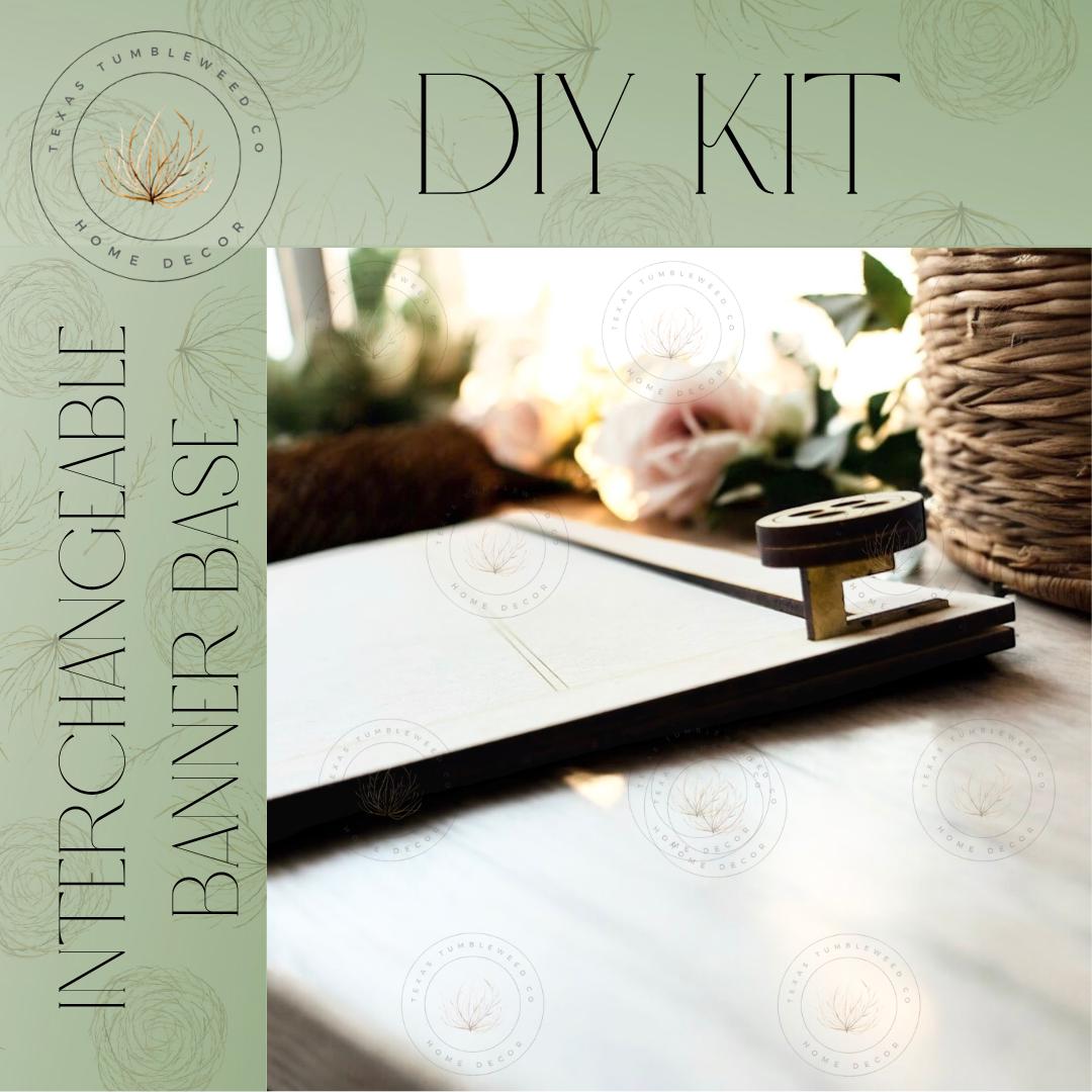 DIY | Welcome Banner Sign Holder for Interchangeable Mini Banners | DIY ...