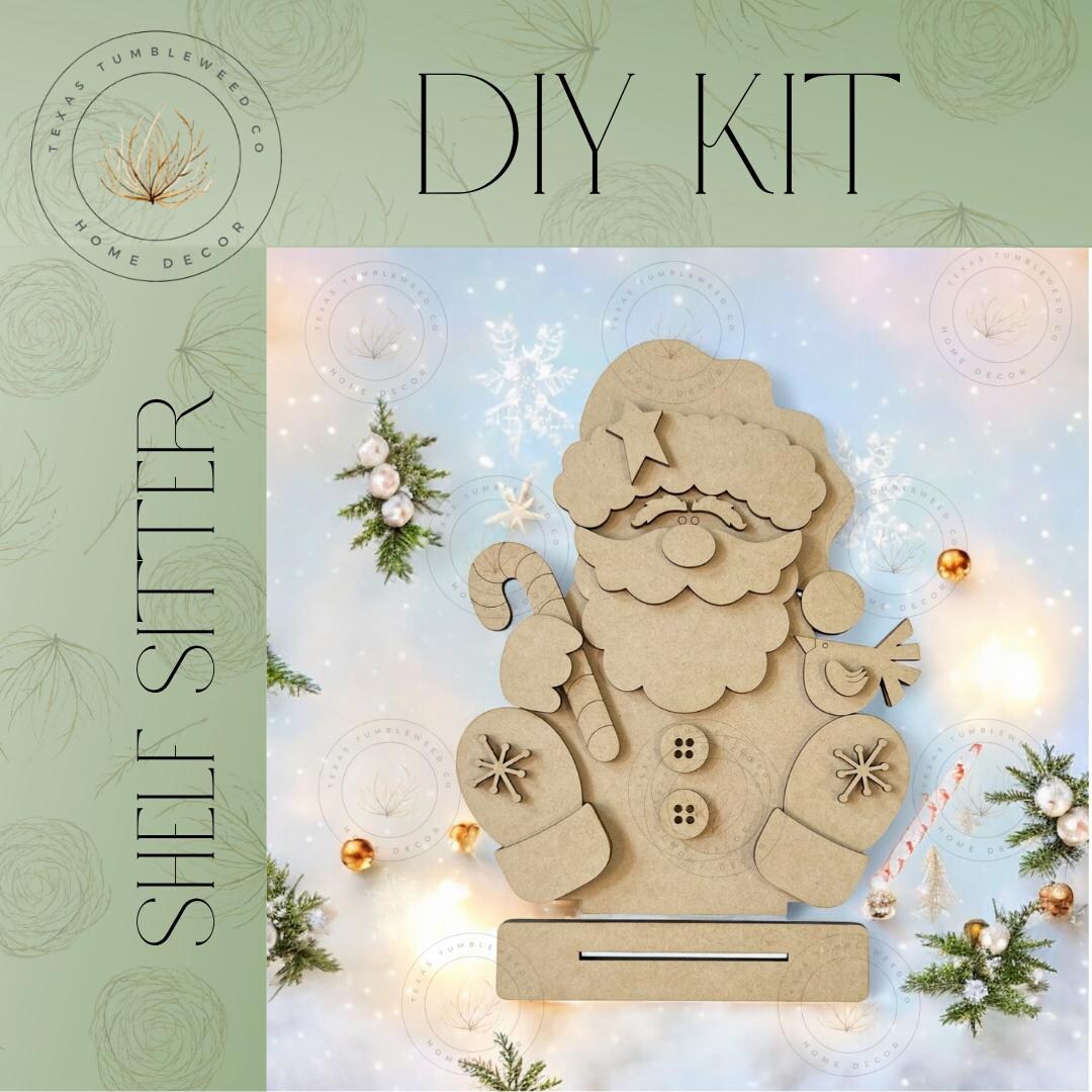 DIY | Christmas Sitting Santa Shelf Sitter | Santa | Seasonal | Home ...