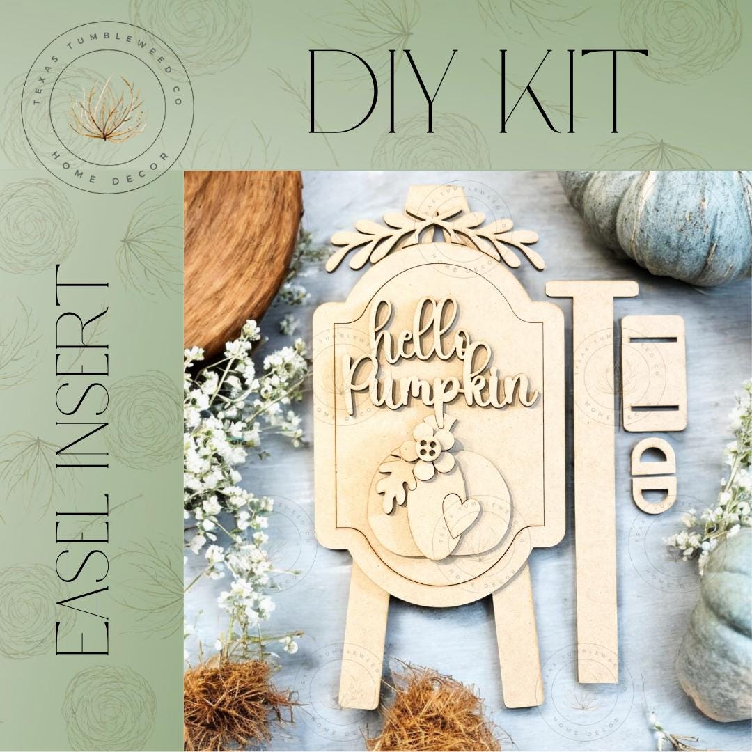 DIY | Add-on for Interchangeable Easel Base | Hello Pumpkin Sign ...