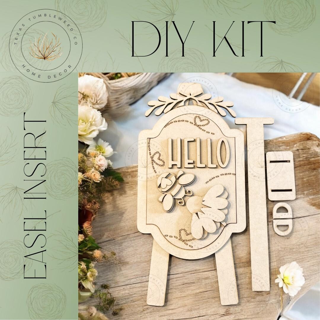 DIY | Add-on for Interchangeable Easel Base | Hello Honey Bee Sign ...