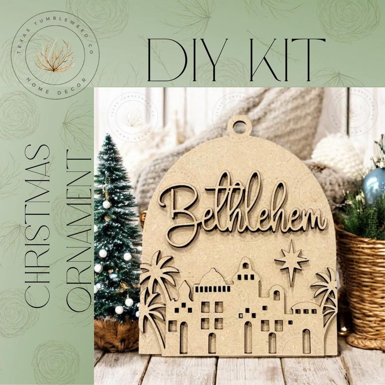 DIY | Christmas Nativity Ornament Bundle | DIY Christmas Ornament ...
