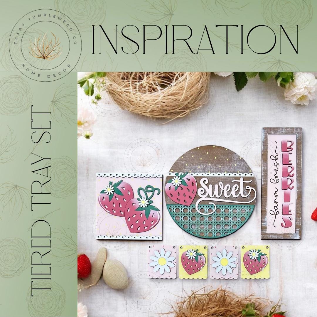 DIY | Berry Sweet Home Decor Set | Farmhouse | DIY Spring | Home Decor ...