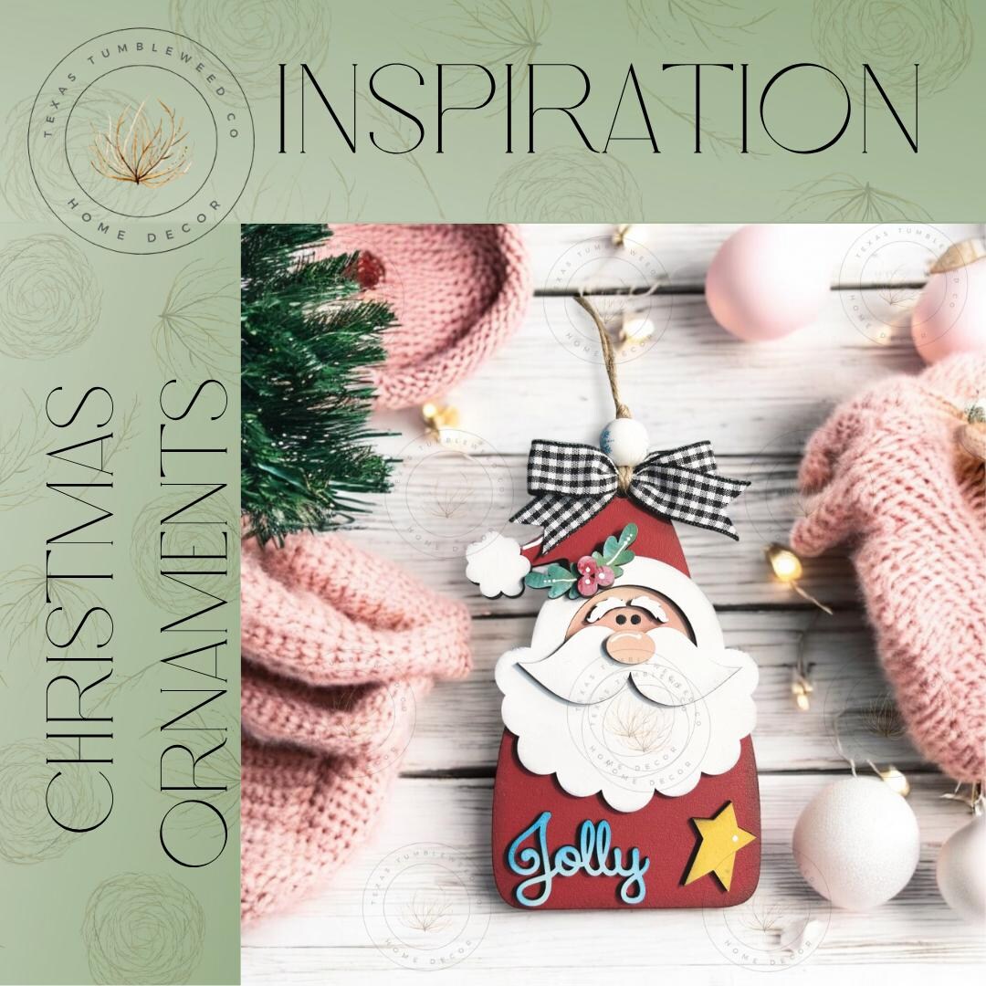 DIY | Primitive Santa Jolly Ornament | DIY Christmas Ornament | Santa ...