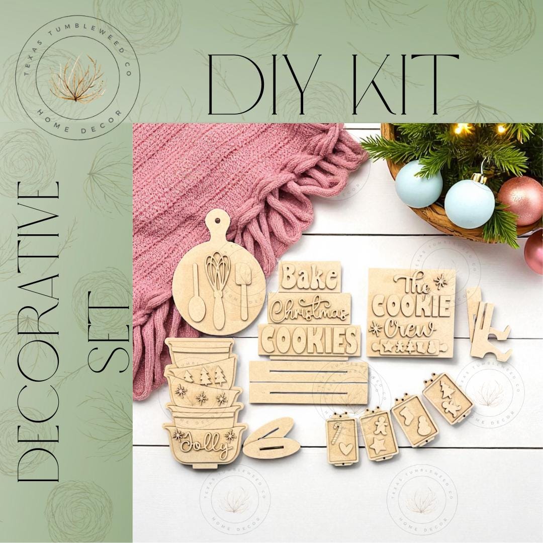 DIY | Gingerbread Cookie Crew Tray Set | Winter Gingerbread Mantel ...