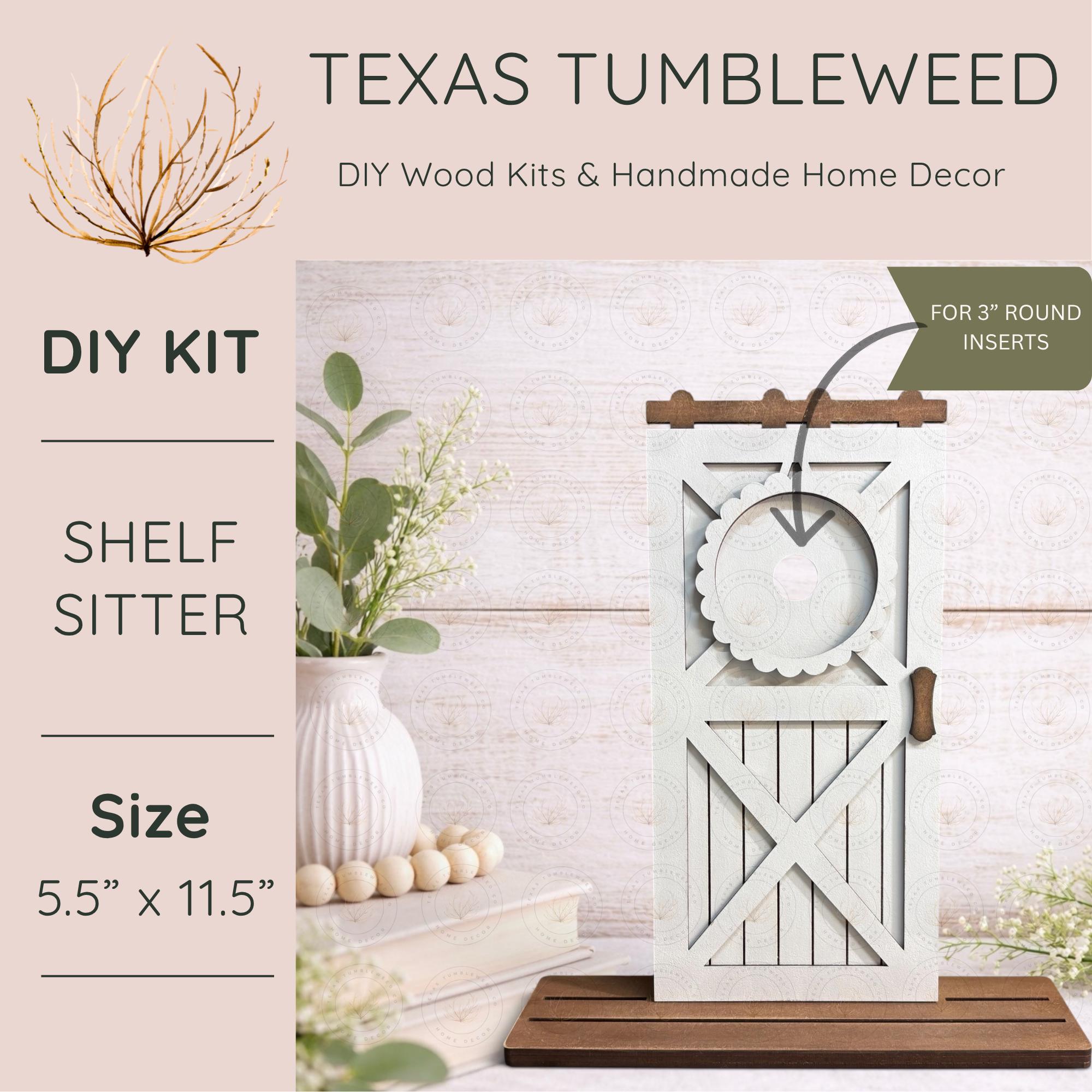 DIY | Interchangeable Barn Door Shelf Sitter | Farmhouse Barn Door Base ...