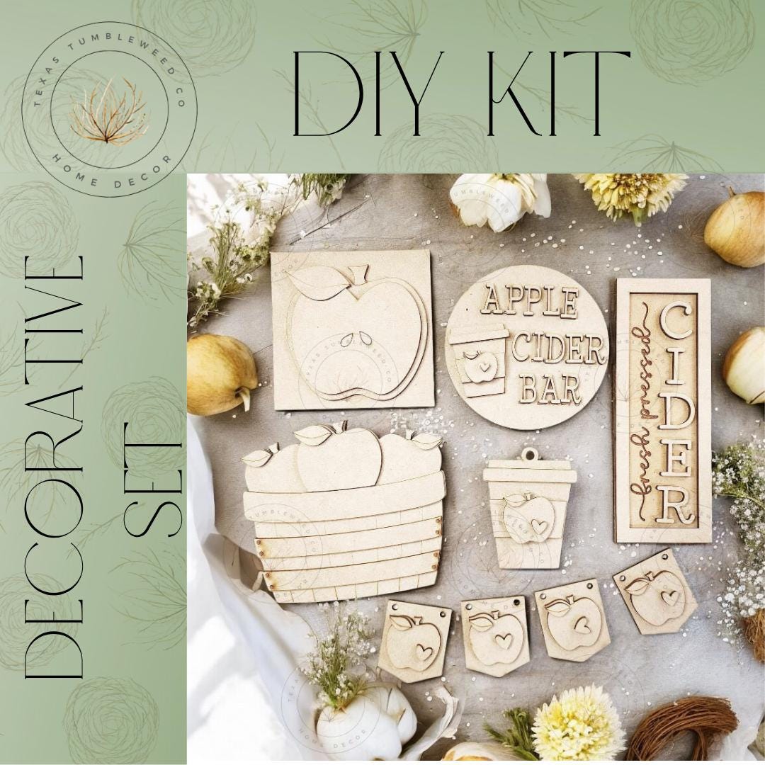 DIY | Fall Apple Cider Decor Set | Farmhouse | DIY Fall Pumpkins | Home ...
