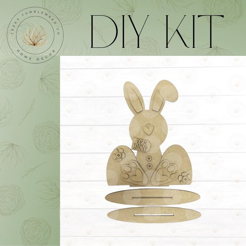 DIY | Self Standing Easter Bunny Shelf Sitter | Easter Shelf Sitter ...